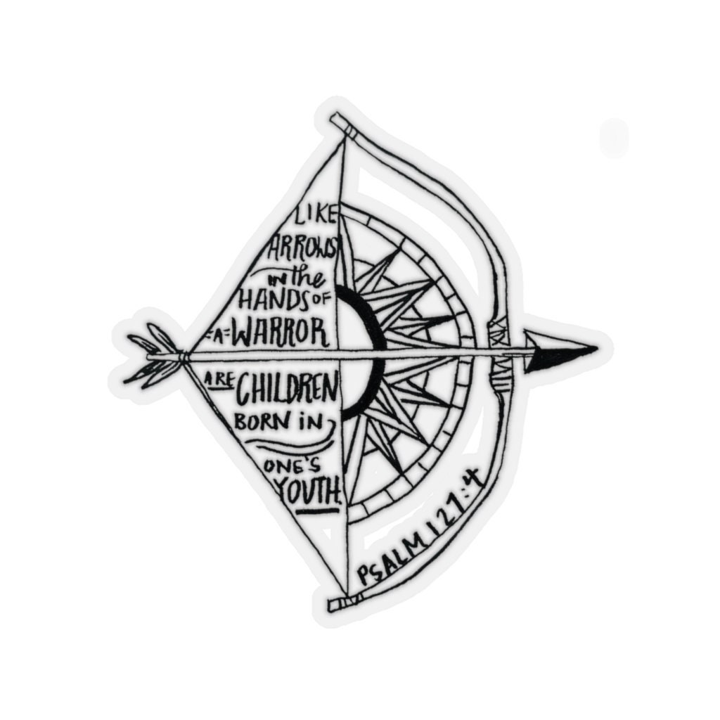 Children Are Arrows, Bible Verse Vinyl Sticker, Psalm 127:3-5 Bible ...