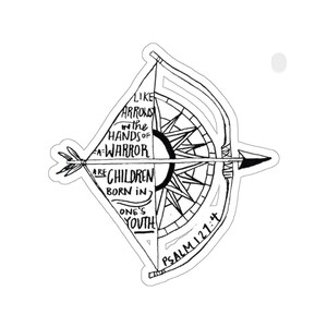 Children Are Arrows, Bible Verse Vinyl Sticker, Psalm 127:3-5 Bible ...