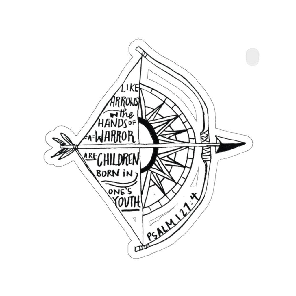 Children Are Arrows, Bible Verse Vinyl Sticker, Psalm 127:3-5 Bible ...