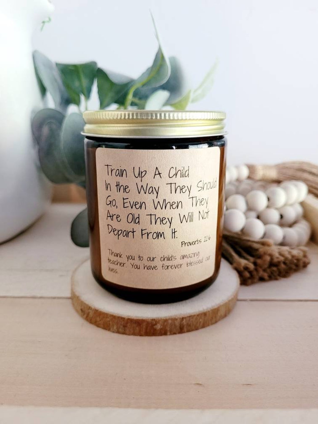 Teacher Appreciation Gift Scripture Candle Gift for Teacher - Etsy