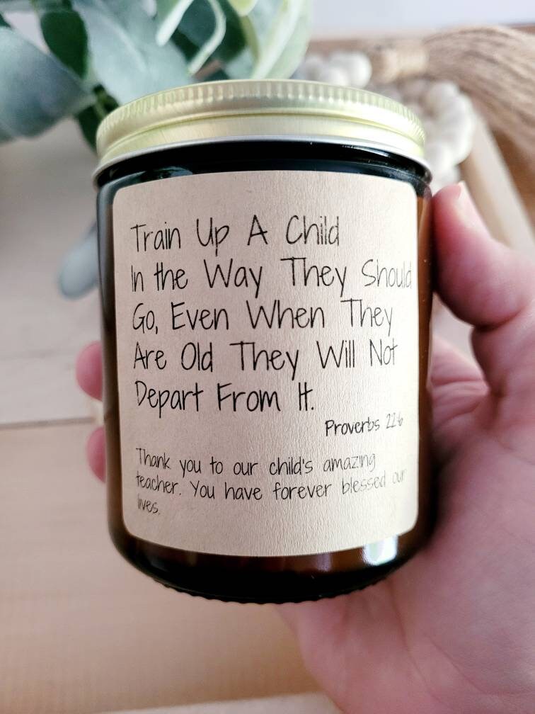 Teacher Appreciation Gift Scripture Candle Gift for Teacher - Etsy