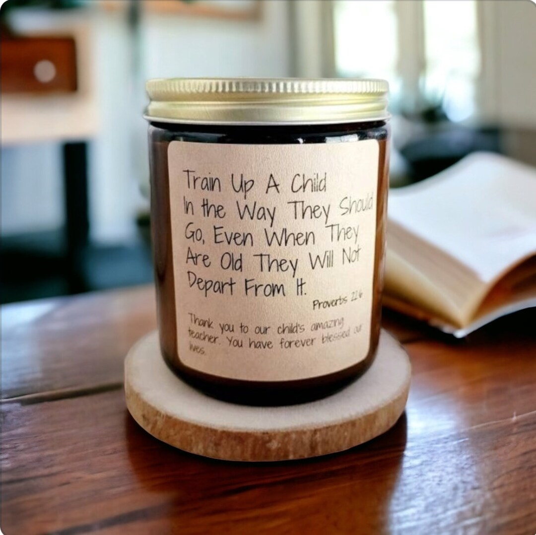 Teacher Appreciation Gift Scripture Candle Gift for Teacher ...