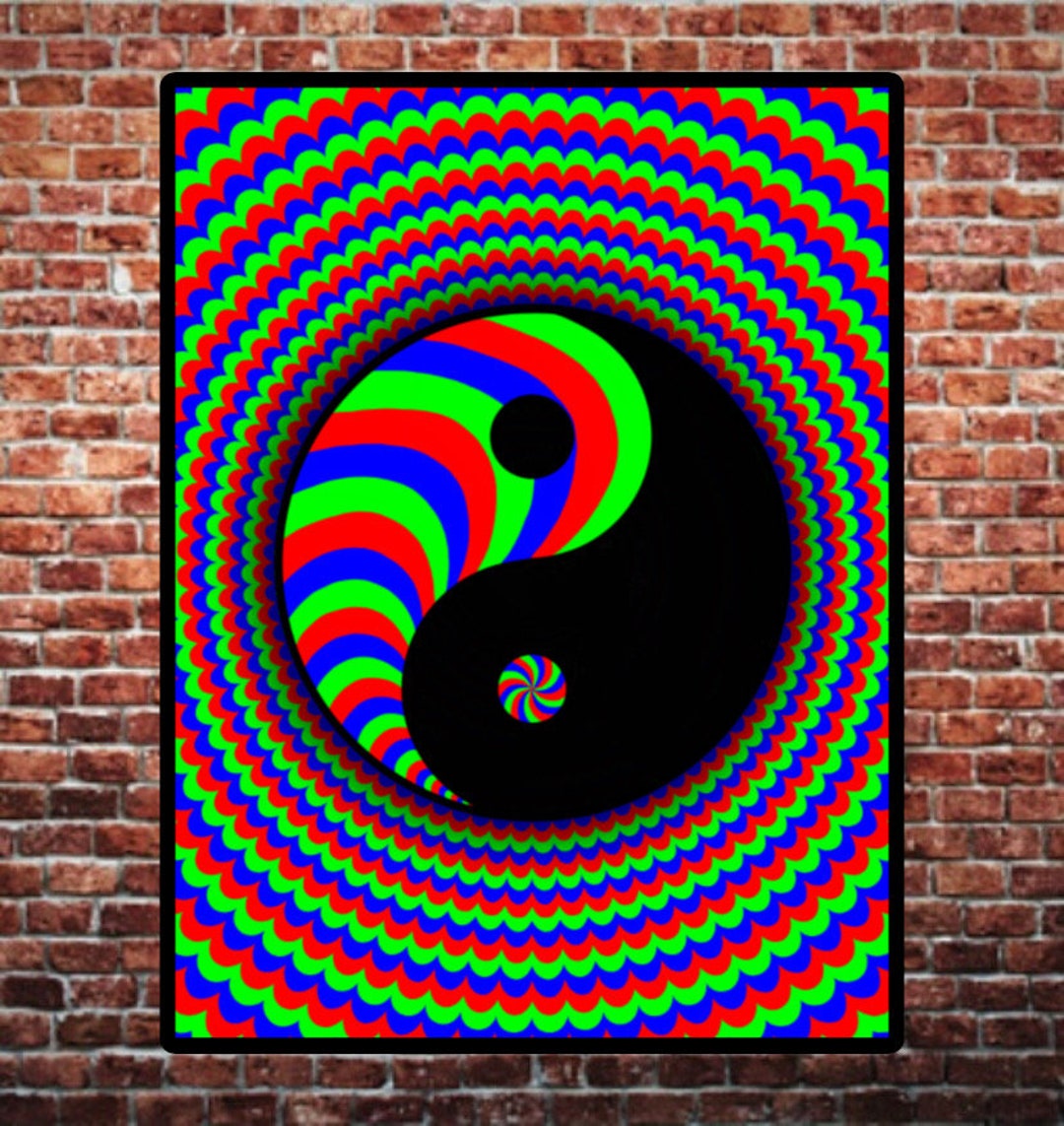 TRIPPY YING YANG ( 11 X 14 ) - Etsy