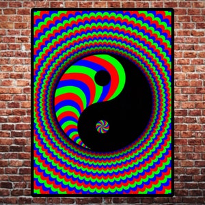TRIPPY YING YANG ( 11 X 14 ) - Etsy
