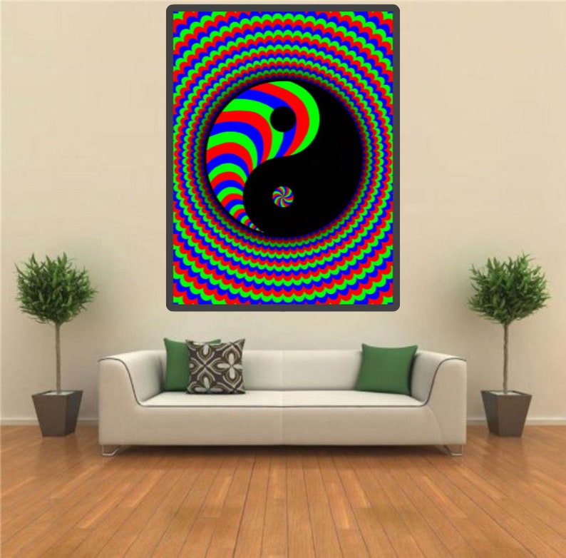 Trippy Ying Yang 11 X 14 Etsy
