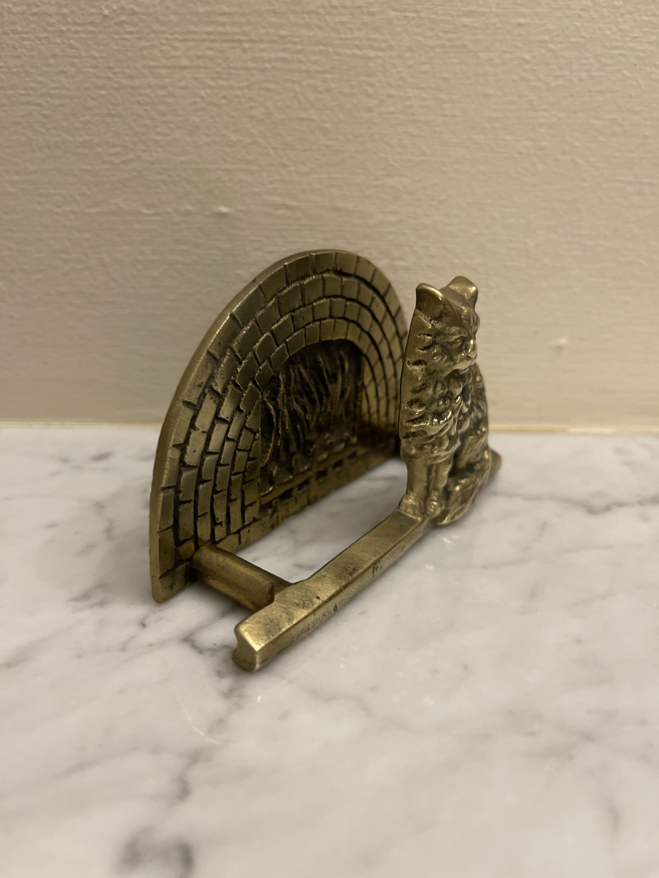 Small Vintage Brass Letter Rack, Cat Letter Rack - Etsy