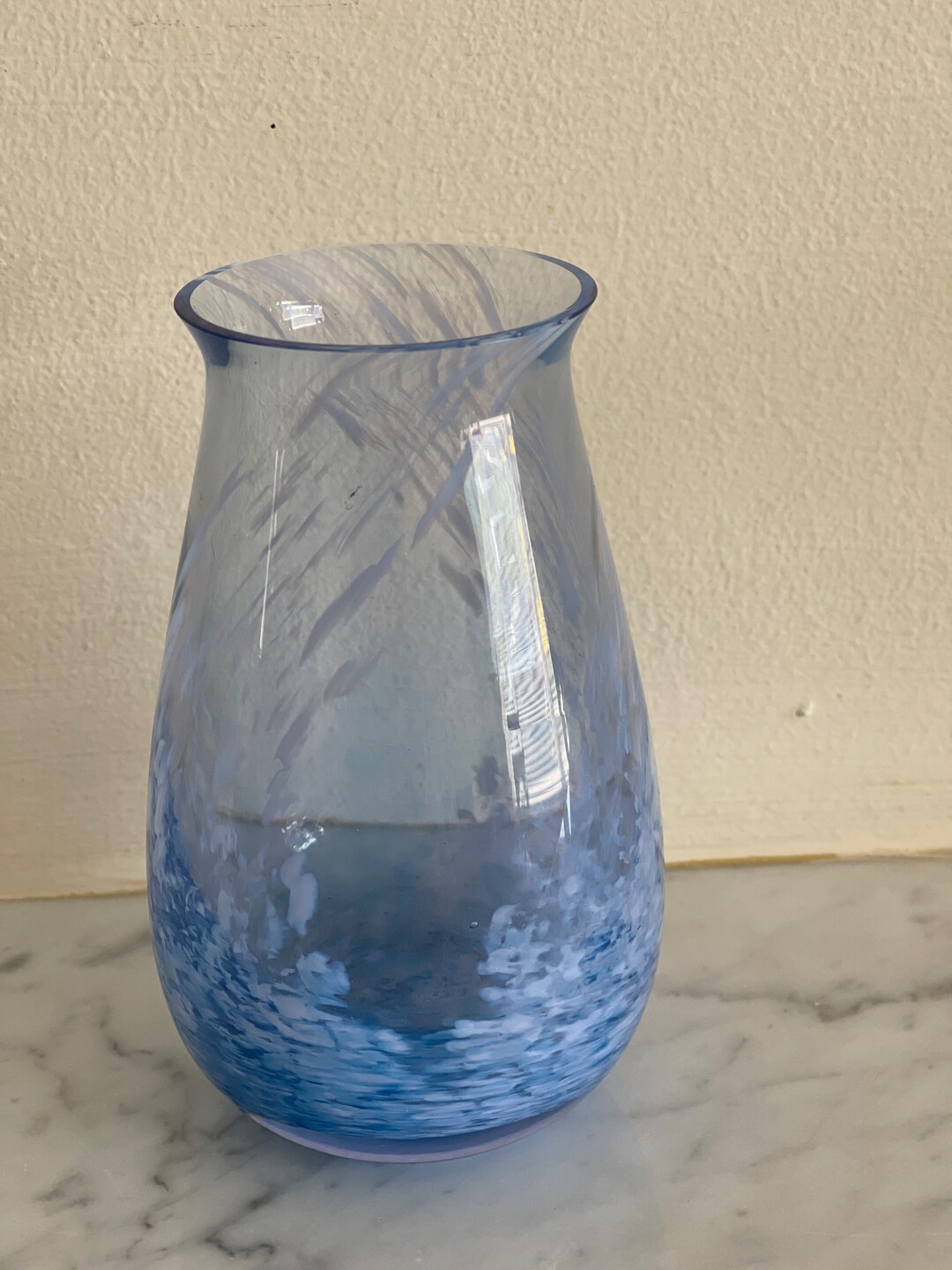 Vintage Blue Caithness Glass Vase, Caithness Glass Vase - Etsy