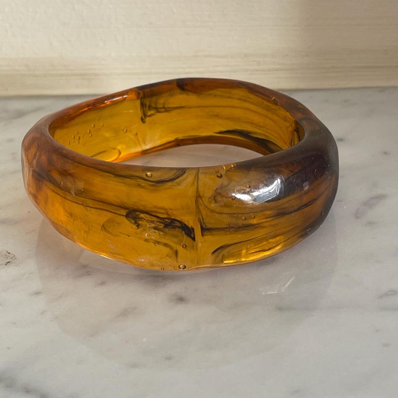 Amber Bangle - Etsy