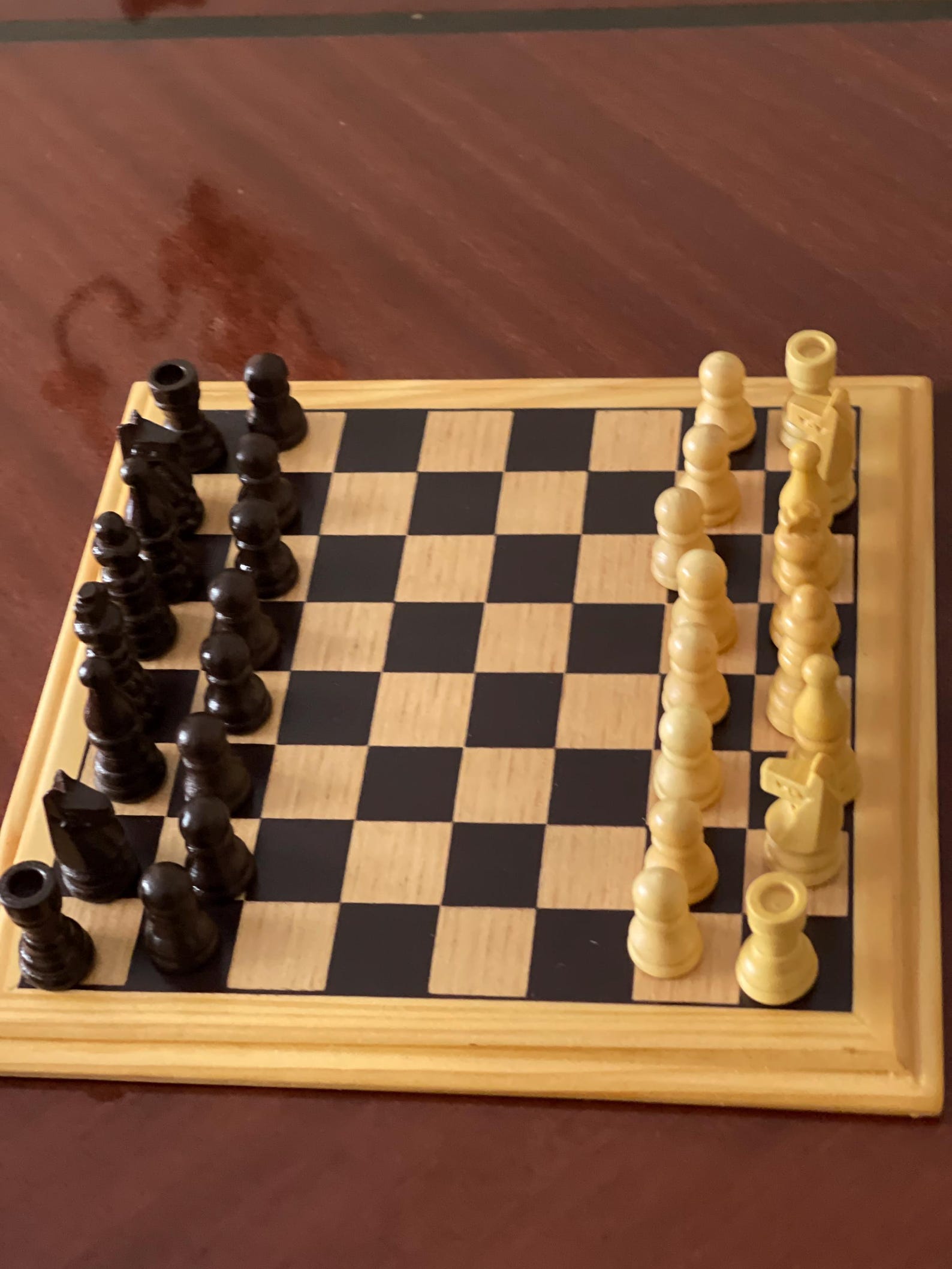 Vintage Wooden Chess Chest by Avon , 18cmx18cm Chessboard ,travel Chess ...