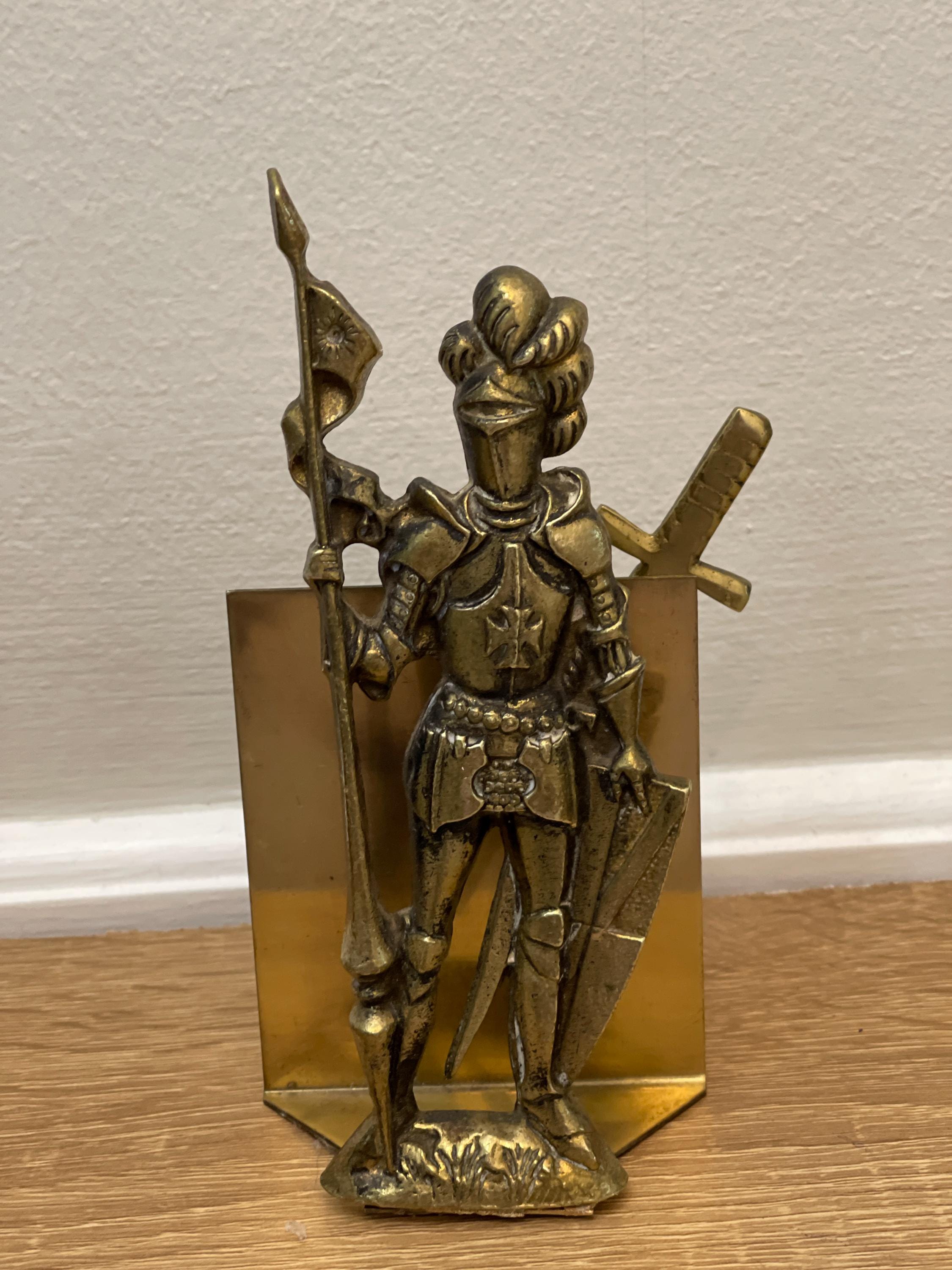 Vintage Peerage Brass Knight Letter Holder - Etsy