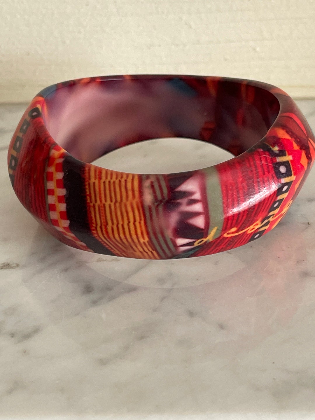 Desigual Bangle, Art Bangle ,vintage Bangle Abstract Art Gifts Designer ...
