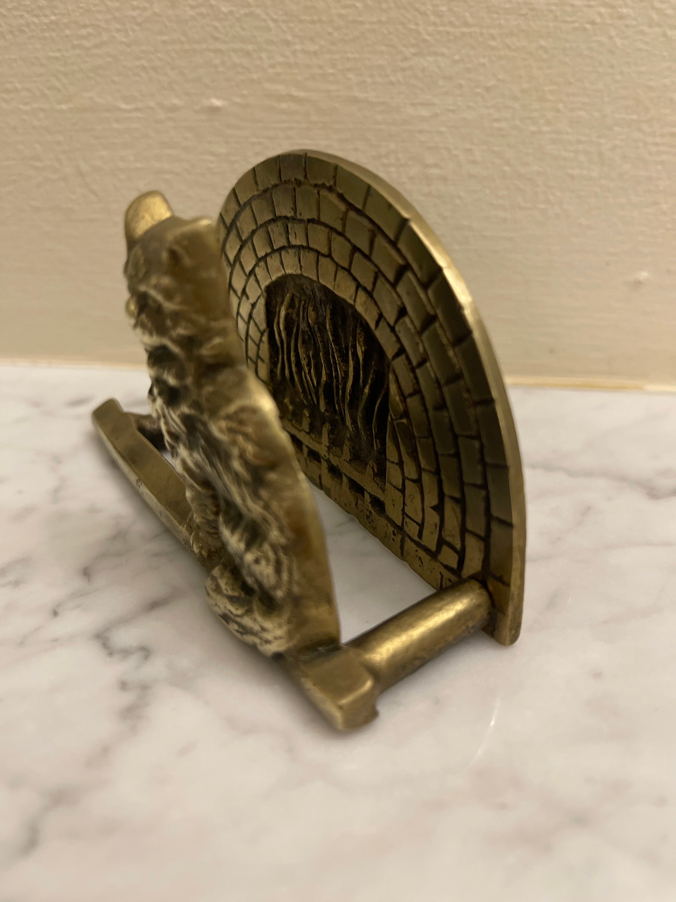 Small Vintage Brass Letter Rack, Cat Letter Rack - Etsy