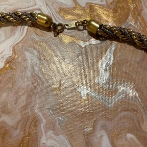 Vintage Gold and Silver Tone Rope Neclace , B E Cook Necklace - Etsy