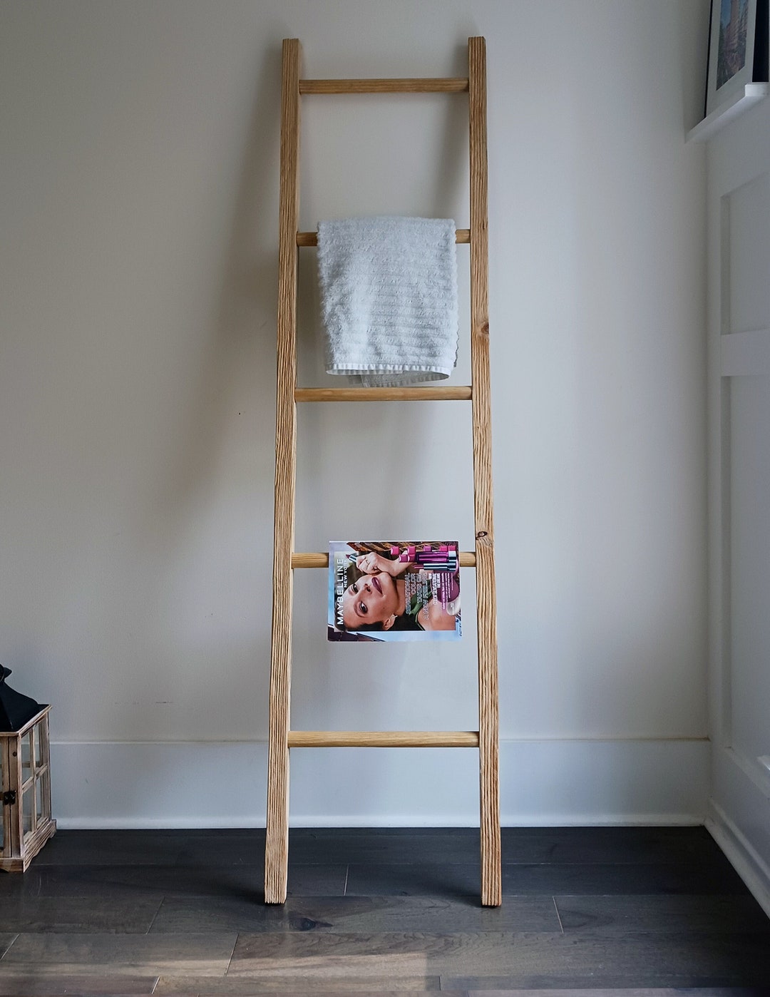 Rustic Ladder Distressed Wood Decorative Ladder Blanket Ladder - Etsy