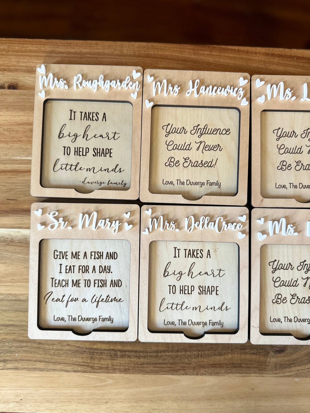 Custom Post It Note Holder, Teacher Appreciation, Stationary - Etsy