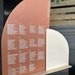 Double Arch Wedding Seating Chart, Terracotta Seating Chart,double Arch ...