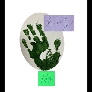 Handprints With Handwriting, Custom Handwriting Keepsake, Memorial - Etsy