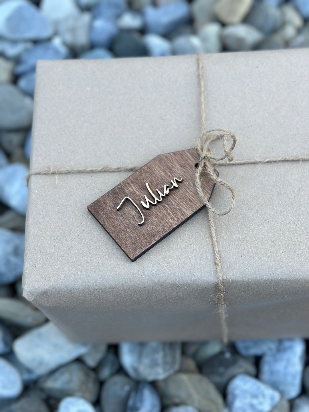 Name Tag Wooden Name Tag Gift Name Tag Christmas Stocking Name - Etsy