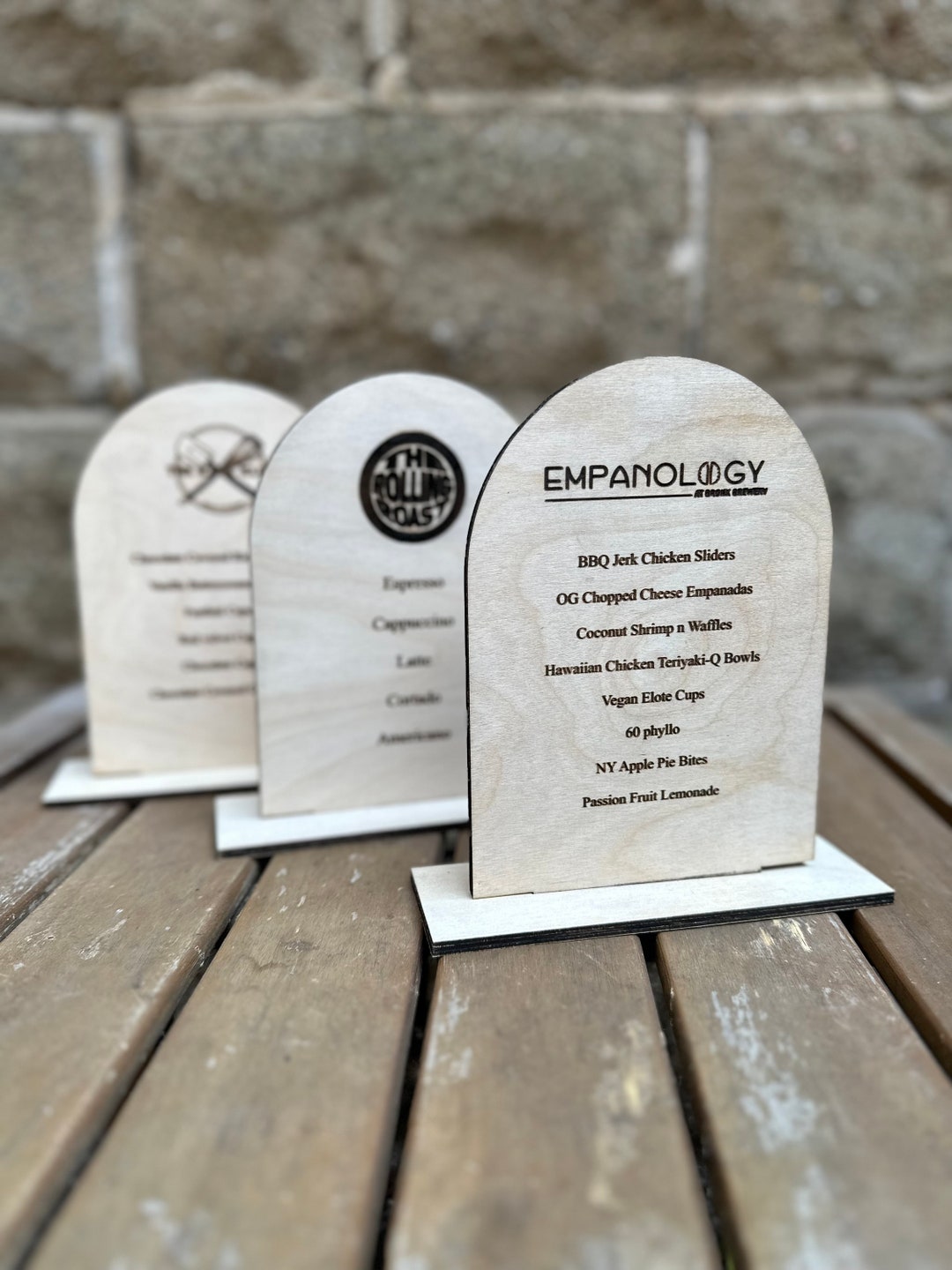 Engraved Wooden Menu, Laser Engraved Menu, Wooden Bar Menu, Wooden ...