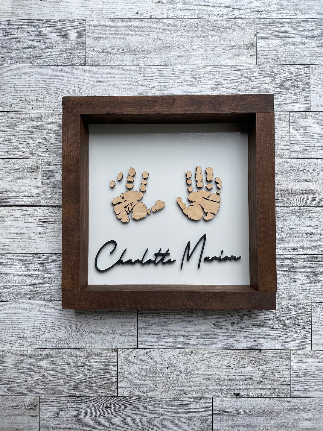 Baby Handprint, Mothers Day Gift, Fathers Day, Birthday Gift ...