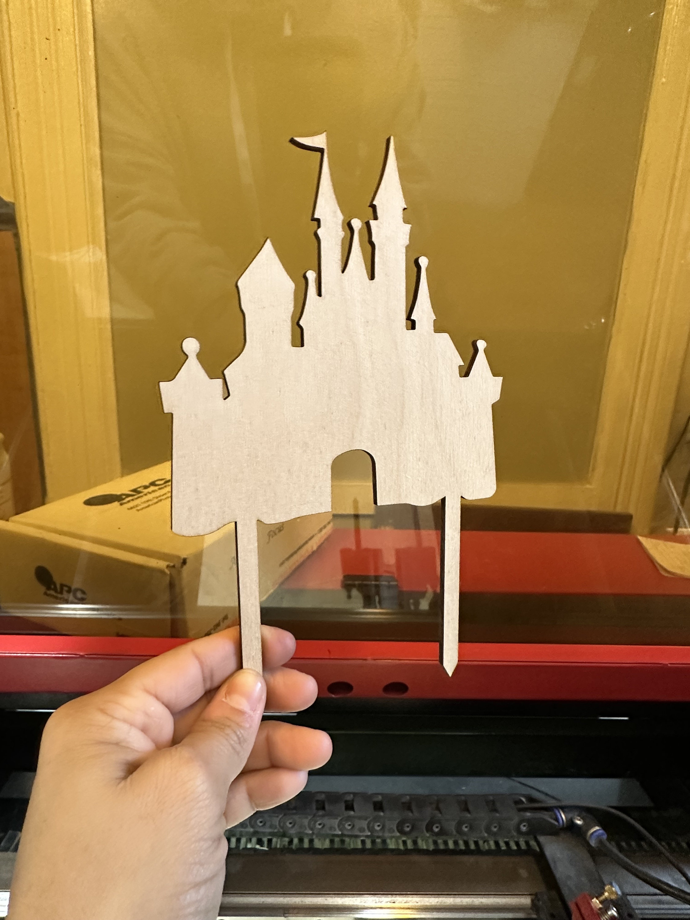 Castle Cake Topper Princess Cake Topper Gold Castle Cake - Etsy