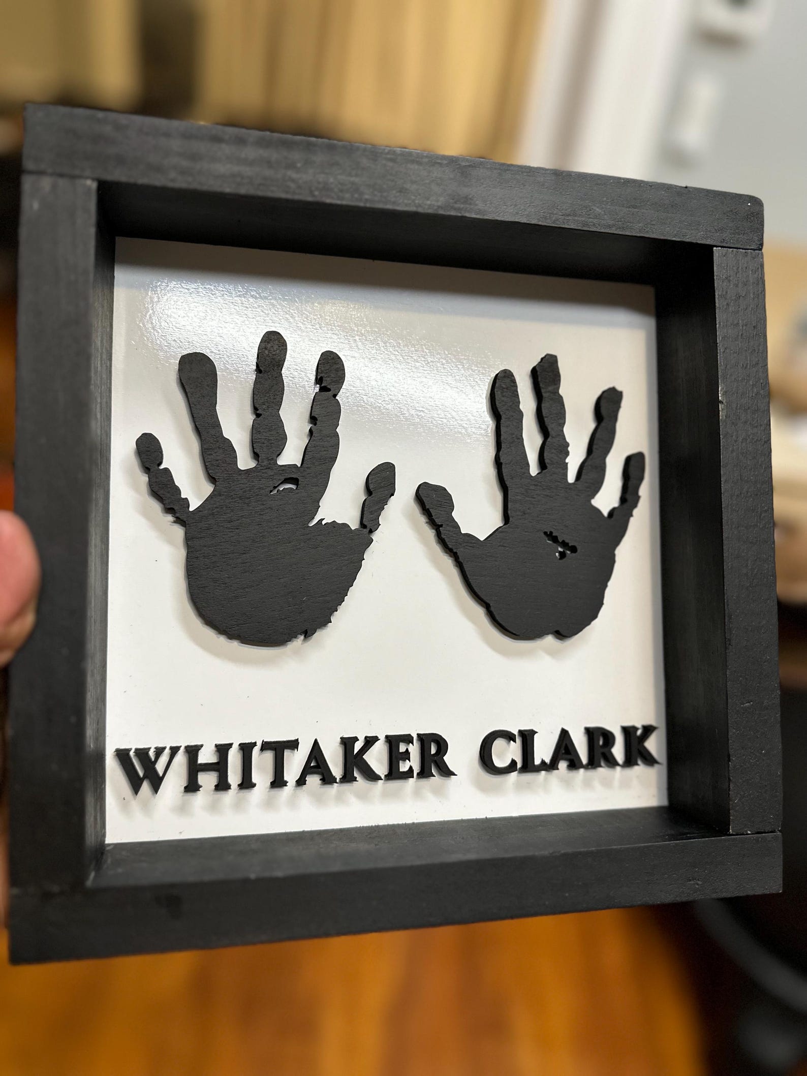 Baby Handprint, Mothers Day Gift, Fathers Day, Birthday Gift ...