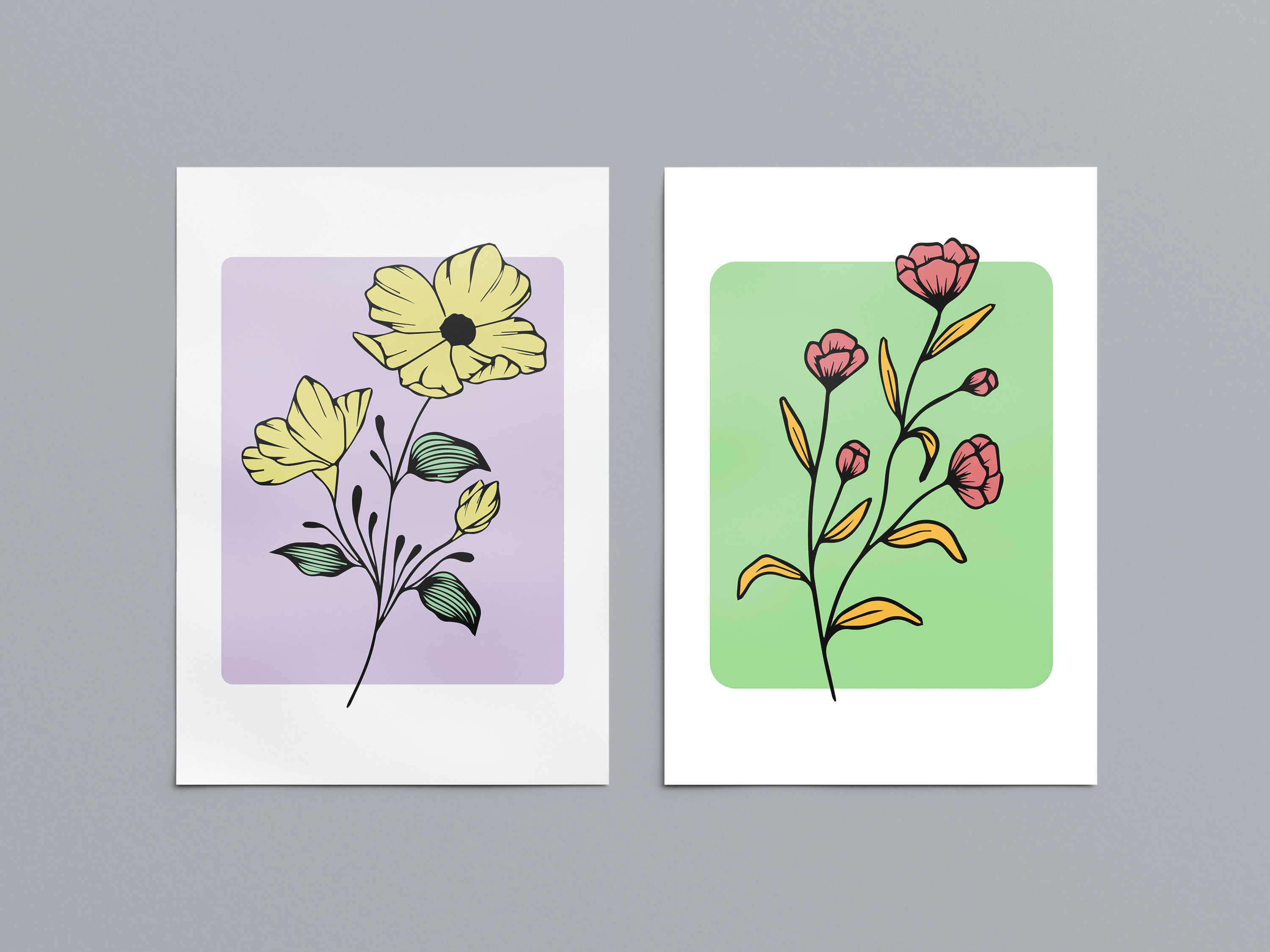 Yellow Flower Art Print Printable Download - Etsy