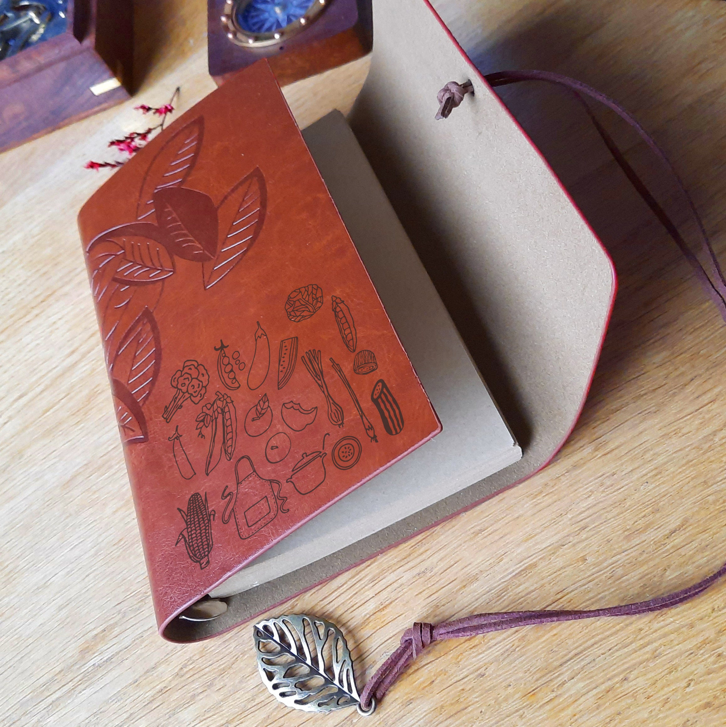 PERSONALIZED Leather Cookbook Personalized Recipe Book - Etsy