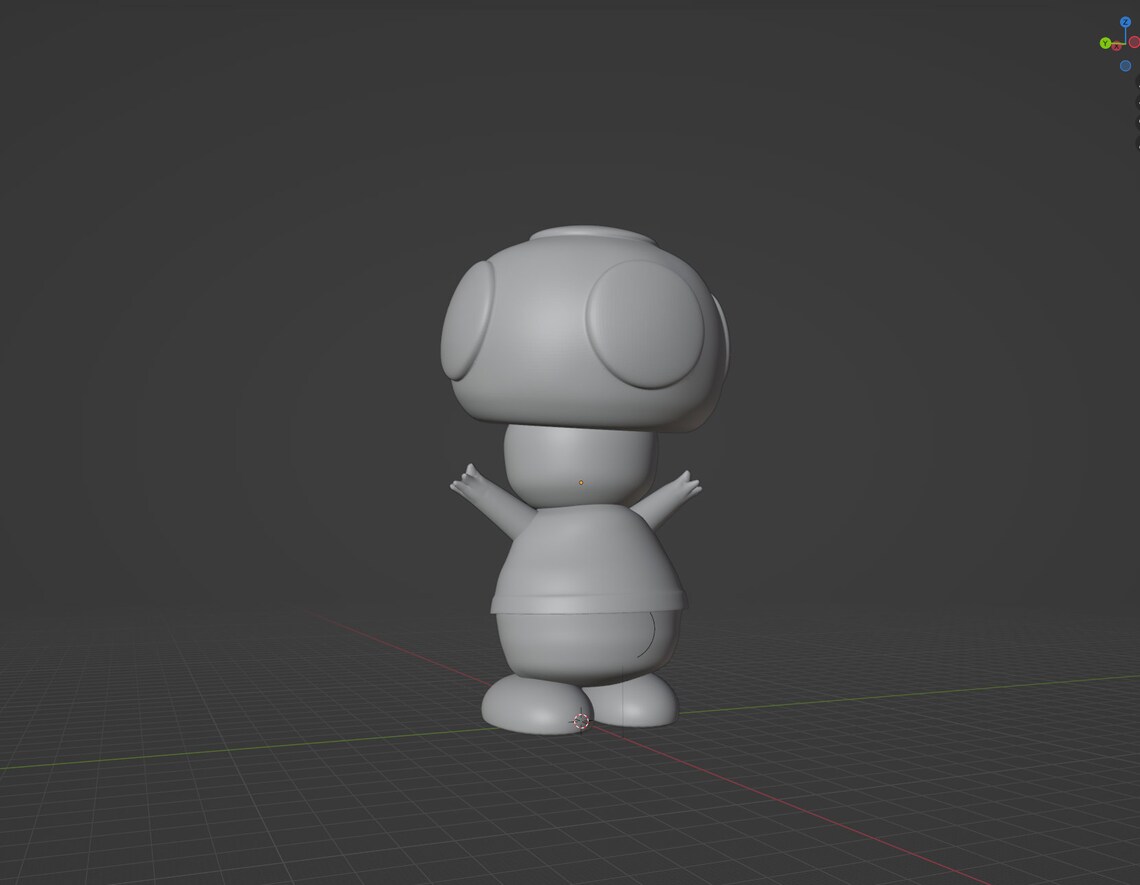 Toad 3D Model STL Super Mario Bros - Etsy