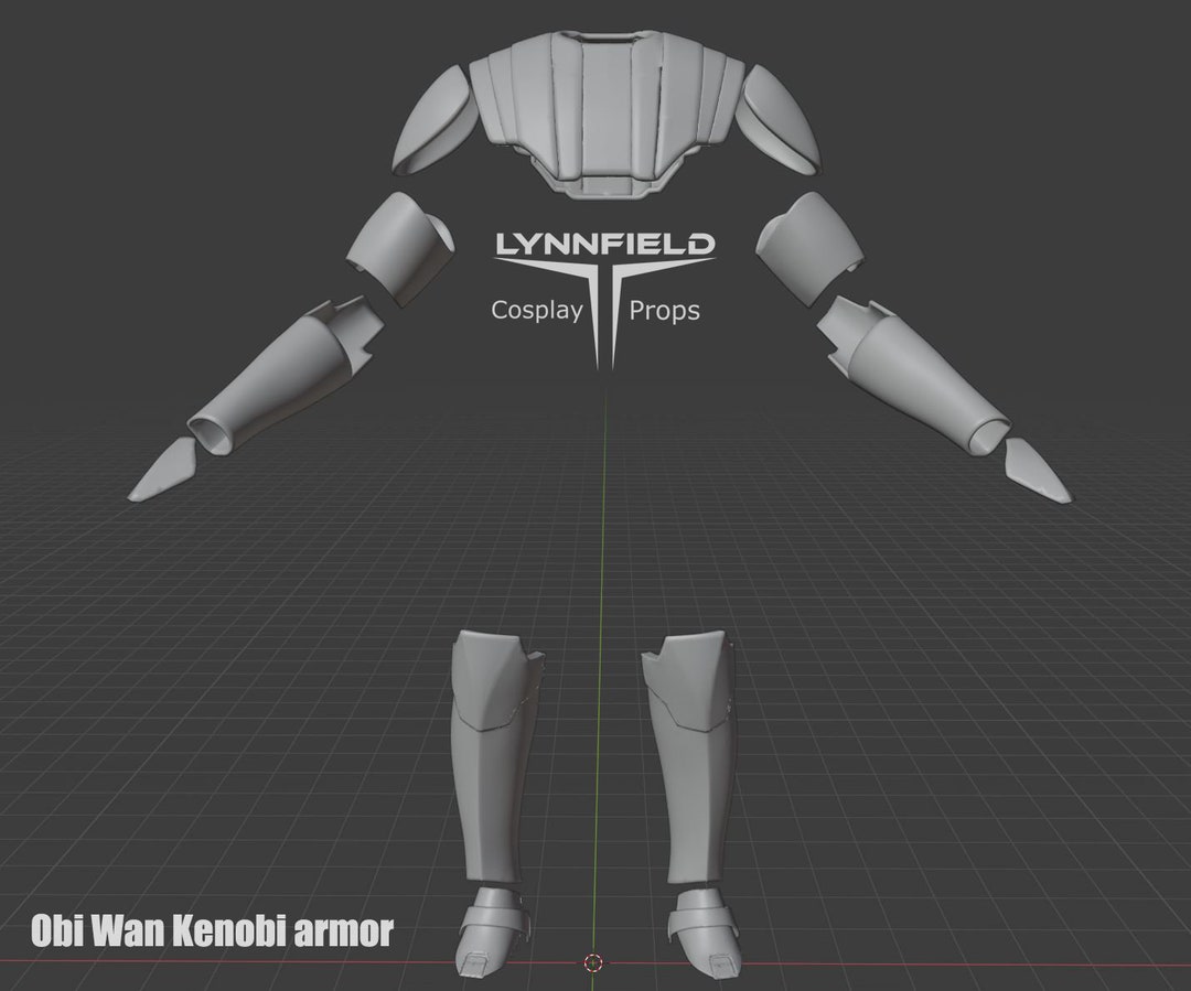 Obi Wan Kenobi Armor 3D Model Clone Era - Etsy