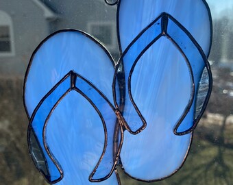 Stained Glass Flip Flops - Etsy