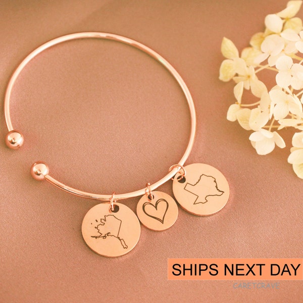 Long Distance Relationship Bracelet - Etsy