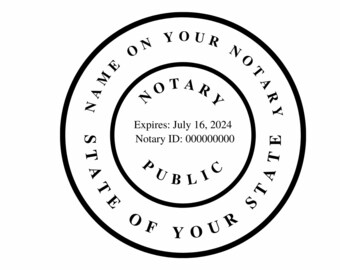 Notary Digital Seal - Etsy