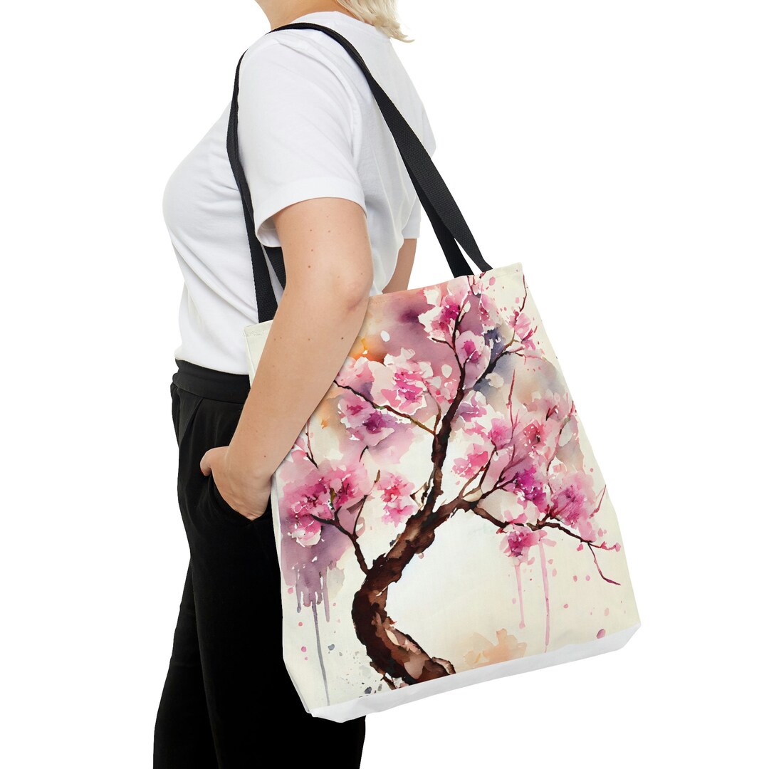 Cherry Blossom Tote Bag, Cherry Blossom Tote, Tote Bag With Cherry ...