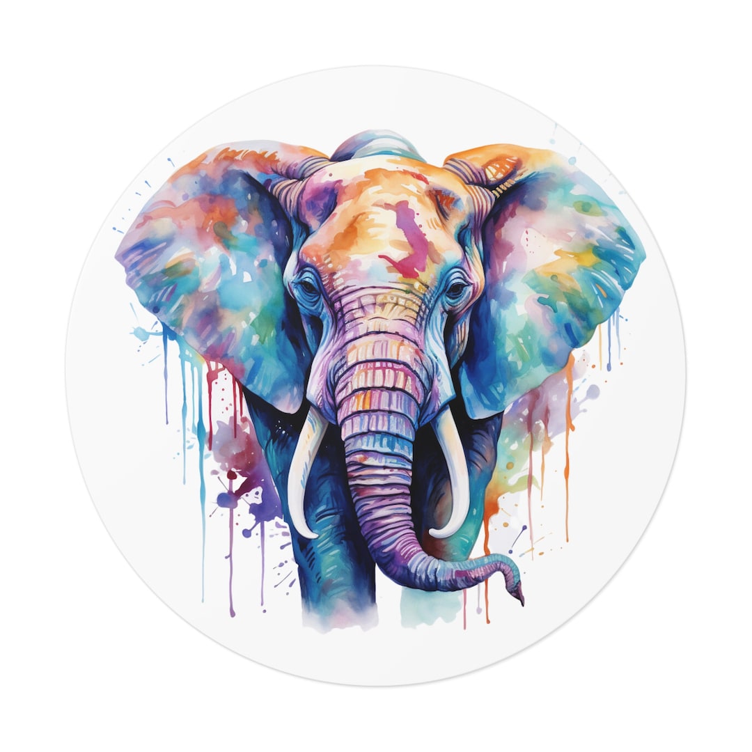 Elephant Car Decal, Elephant Vinyl Decal Sticker, Laptop Phone Tumbler ...