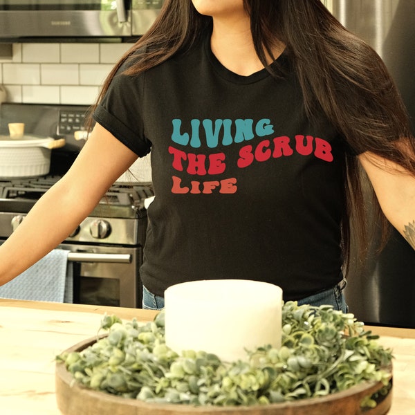 Living the Scrub Life Healthcare Worker Svg - Etsy