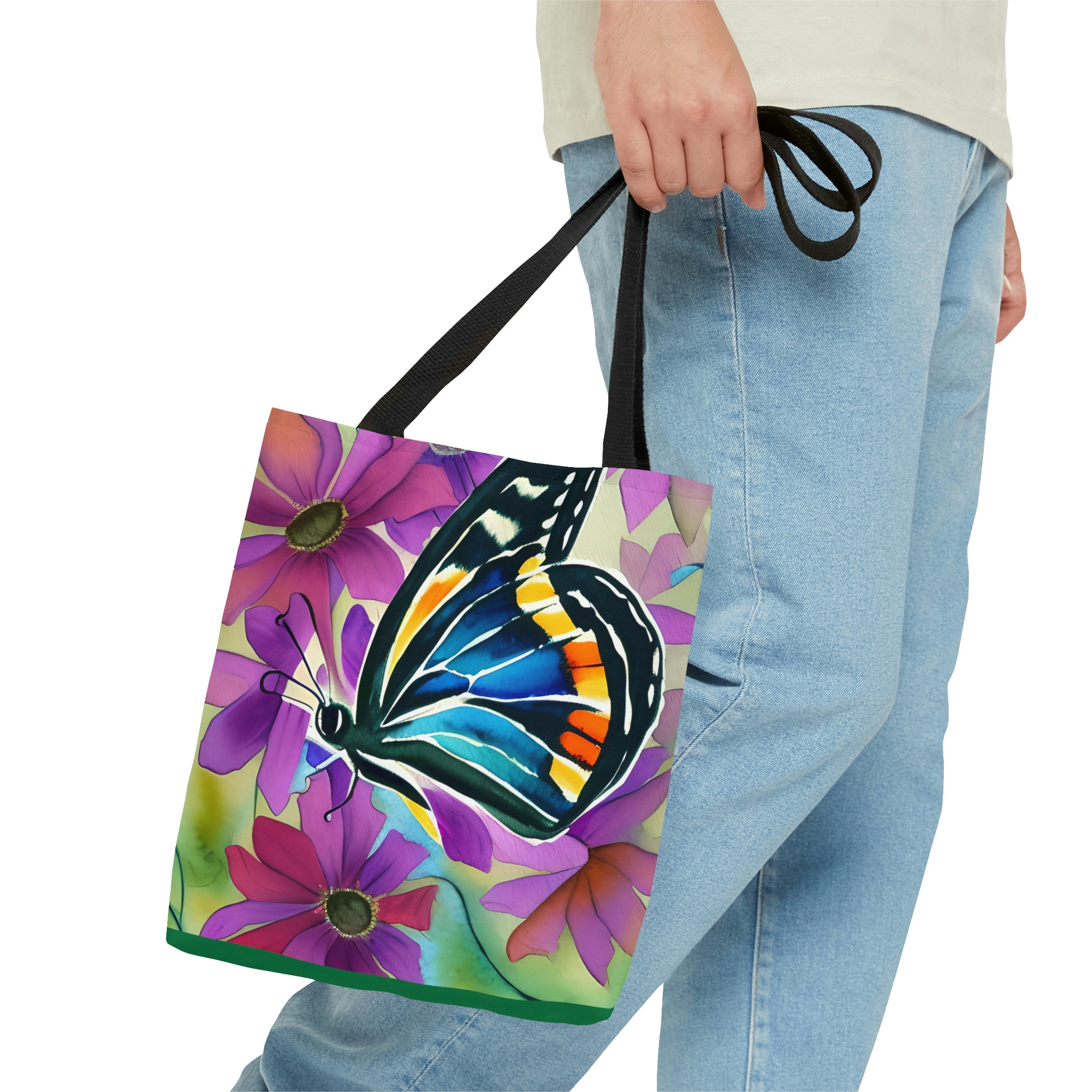 Bright Butterfly Tote Bag Butterfly Lover Tote Bag Tote Bag - Etsy