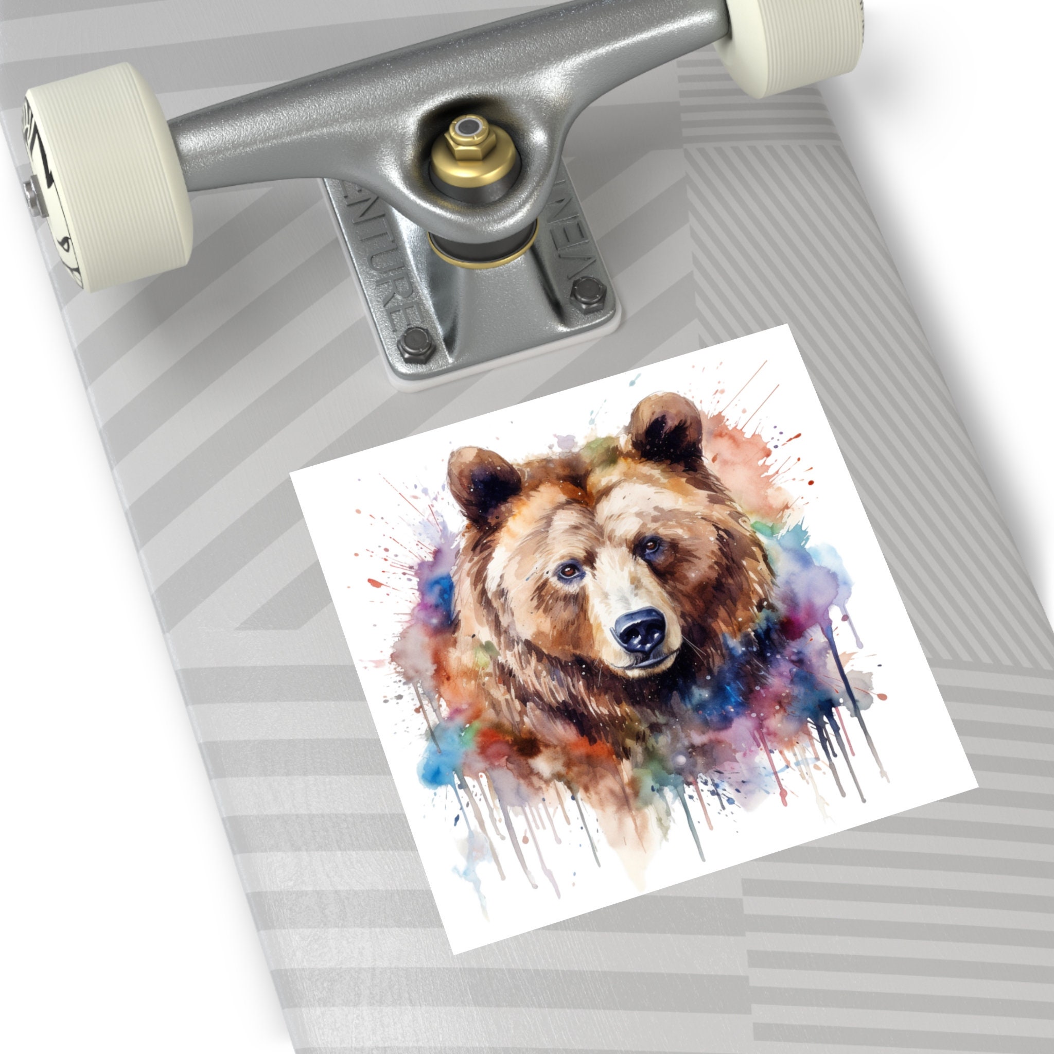 Grizzly Bear Vinyl Decal Sticker, Grizzly Bear Sticker, Bear Car Decal ...