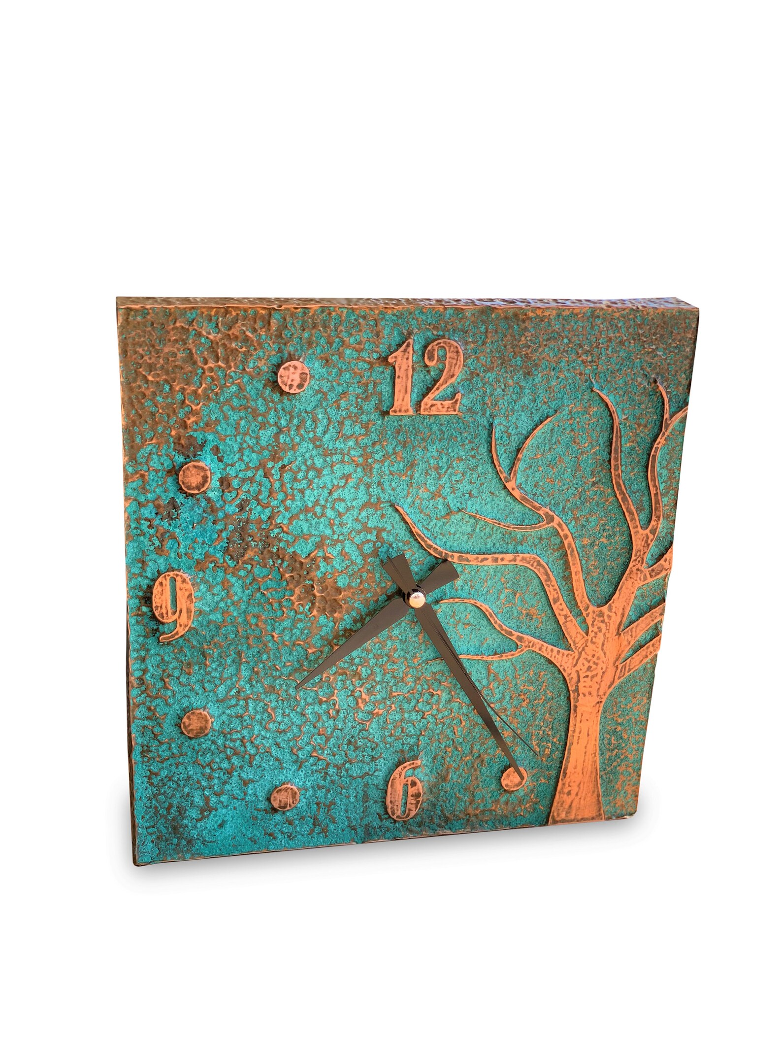 Handmade Rusted, Copper Wall Clock,| Oxidized Copper Wall Clock ...