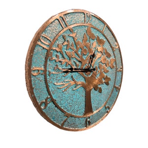 Handmade Rusted, Copper Patina Wall Clock, Oxidized Copper Wall Clock ...