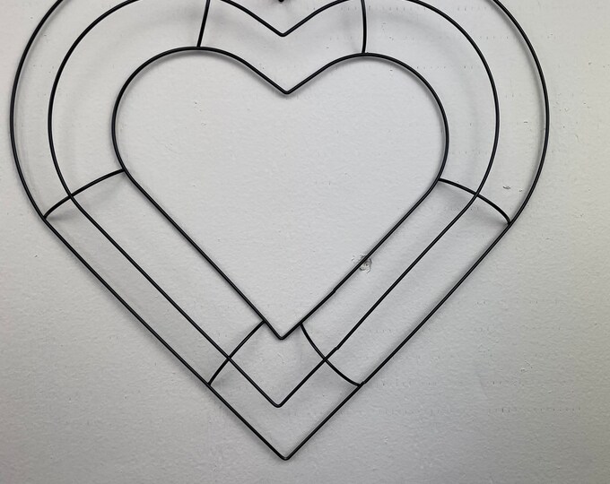 Heart Shape Wreath Frame Wreath Form Wire Wreath Form - Etsy