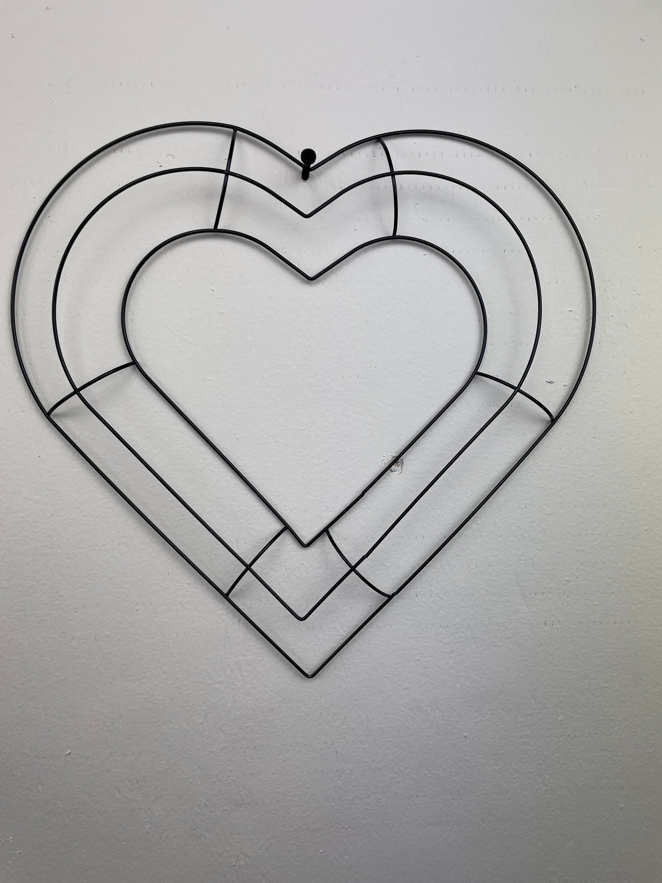Heart Shape Wreath Frame Wreath Form Wire Wreath Form - Etsy