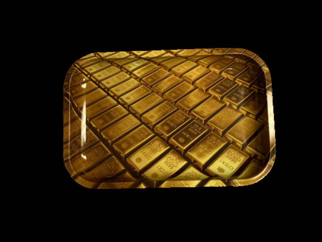 Gold Bars Rolling Tray - 24k Gold Bars Design! - Etsy