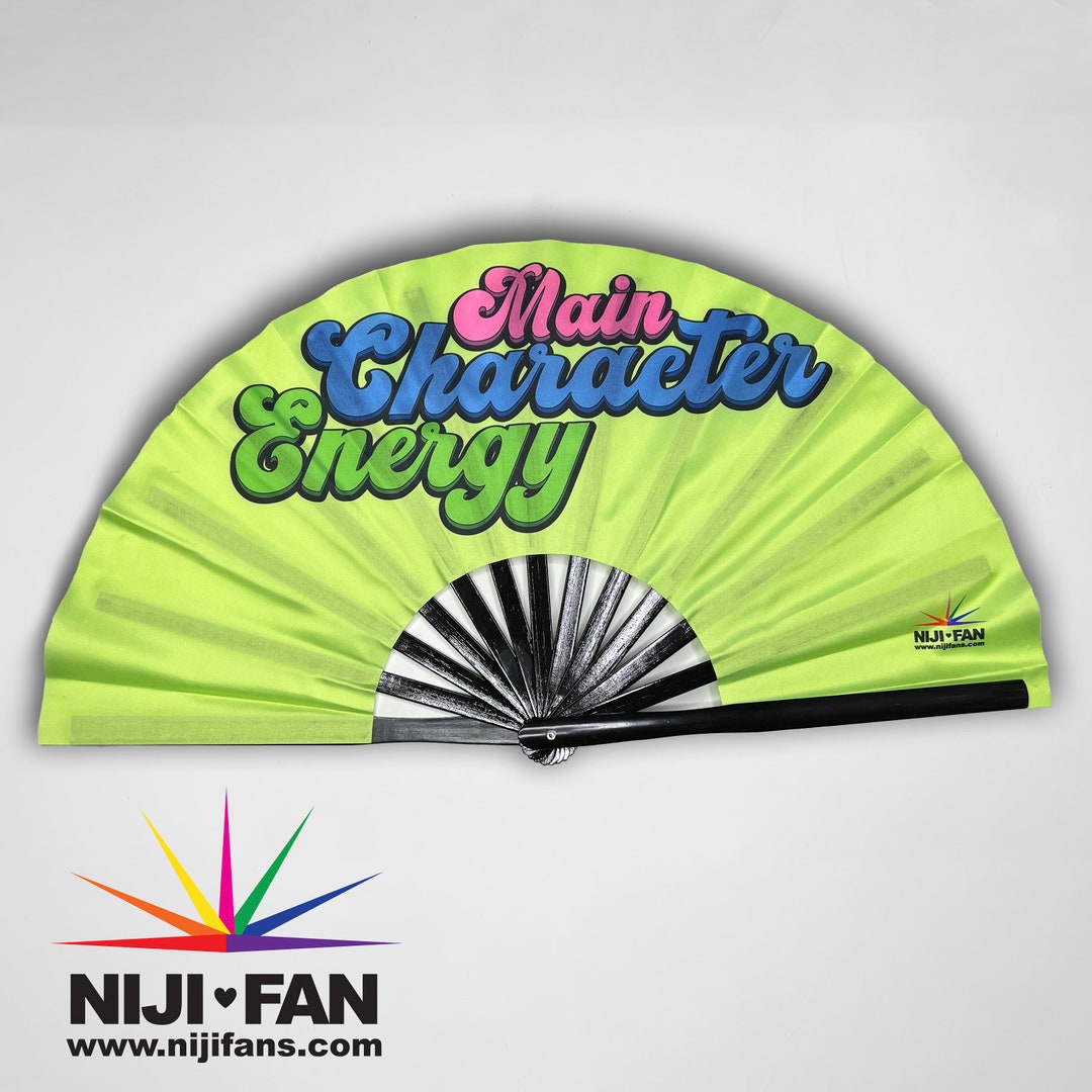 Main Character Energy Fan *blacklight Reactive* - Etsy