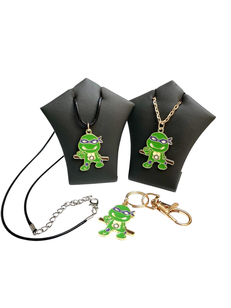 Teenage Mutant Ninja Turtle Donatello Corded Necklace - Enamel Pendant ...