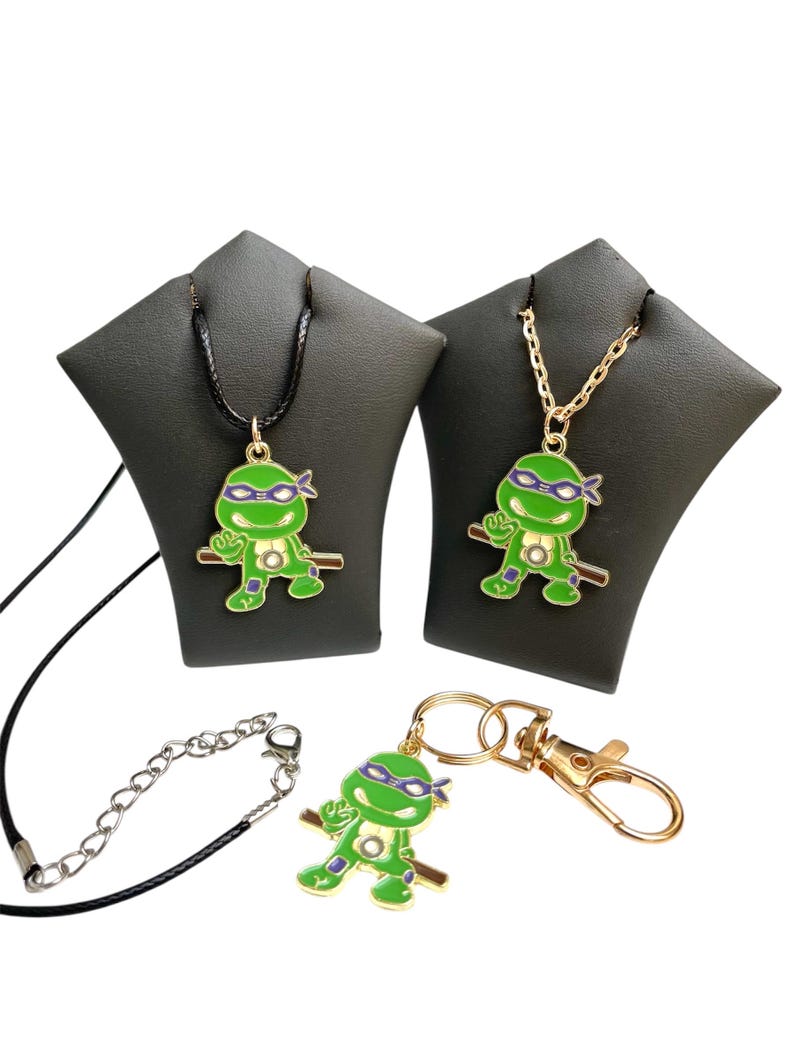 Teenage Mutant Ninja Turtle Donatello Corded Necklace - Enamel Pendant ...