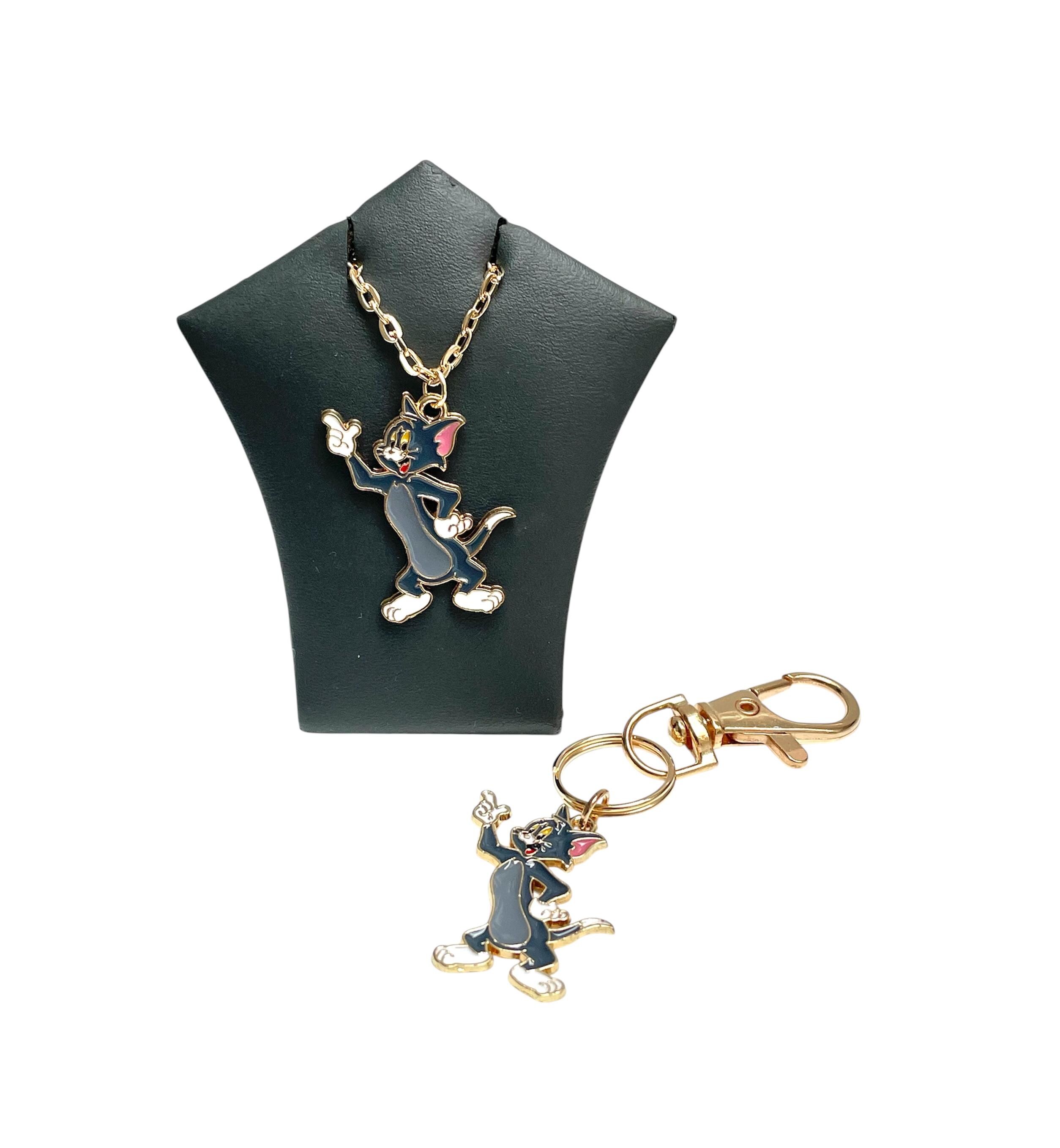 Cartoon Tom & Jerry Inspired Tom Necklace - Enamel Pendant Charm on A ...
