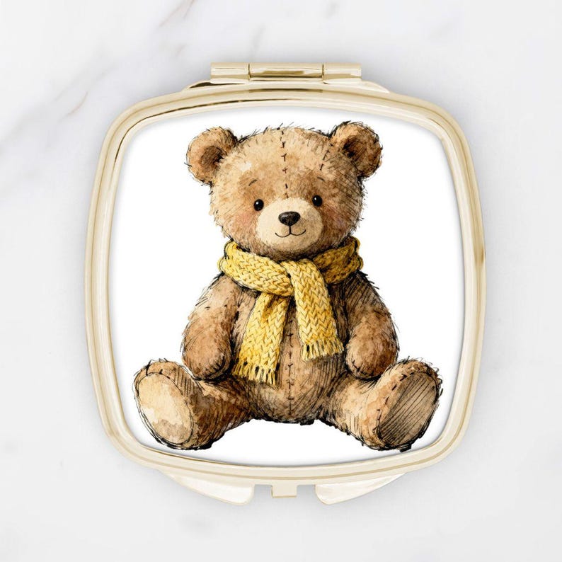 Vintage Teddy Bears Clip Art Set, Watercolour Patchwork Teddies, Cute ...