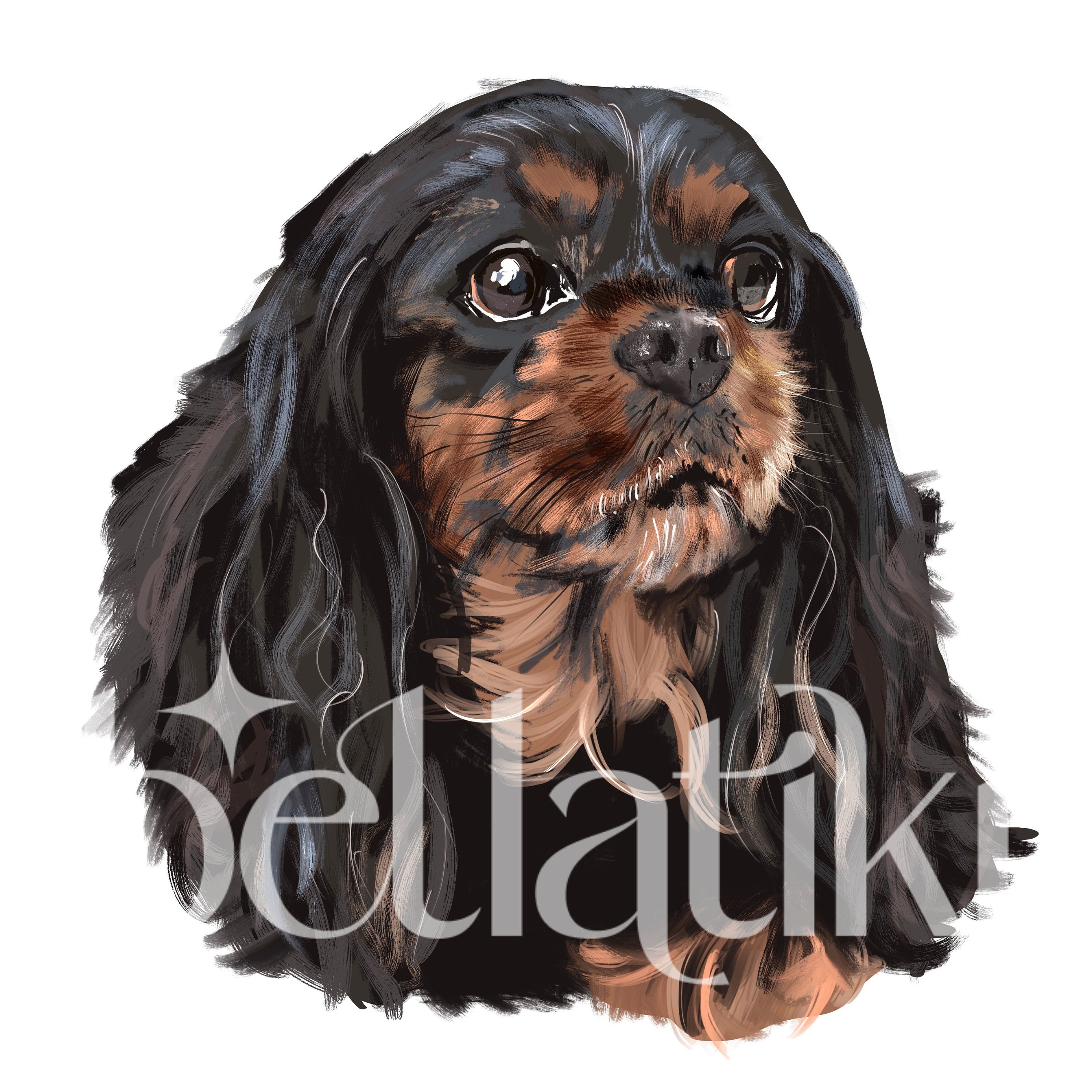 Cavalier King Charles Spaniel PNG: Artist Painting Clip Art (commercial ...