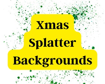 Christmas Splatter Png - Etsy